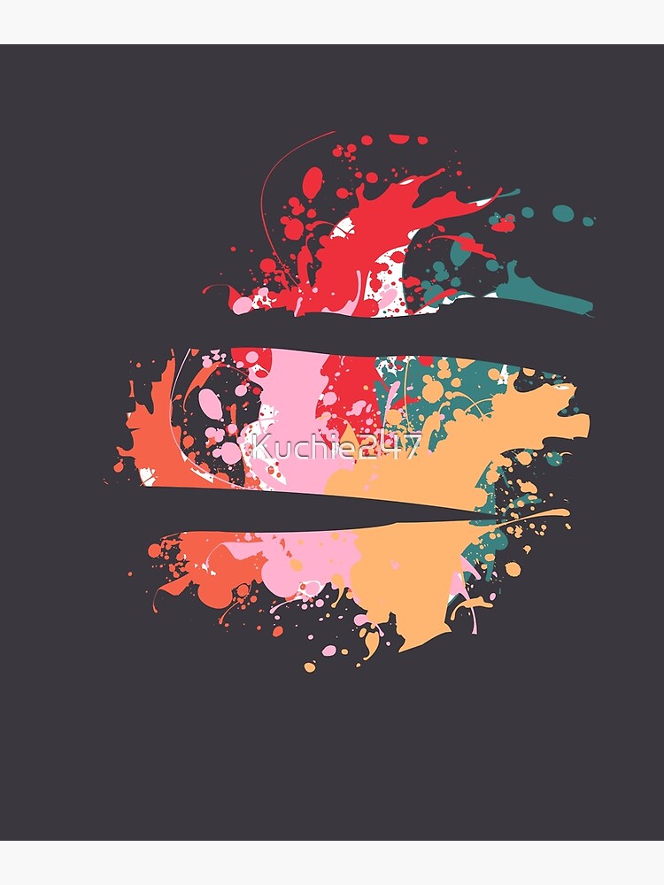 "Color splash art design, beautiful color paint splash" Art Print for ...