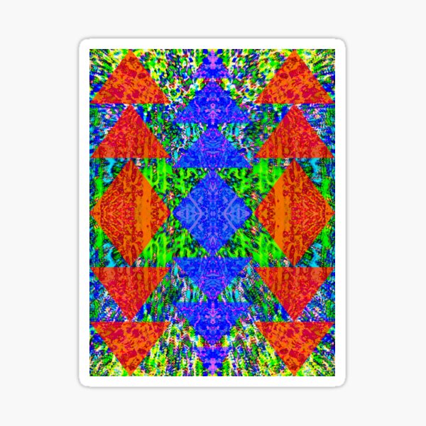 "Triangle and Diamond Abstract" Sticker for Sale by EdwardMonet | Redbubble