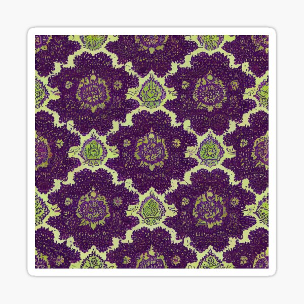 "Floral seamless pattern with carpet texture" Sticker for Sale by ...