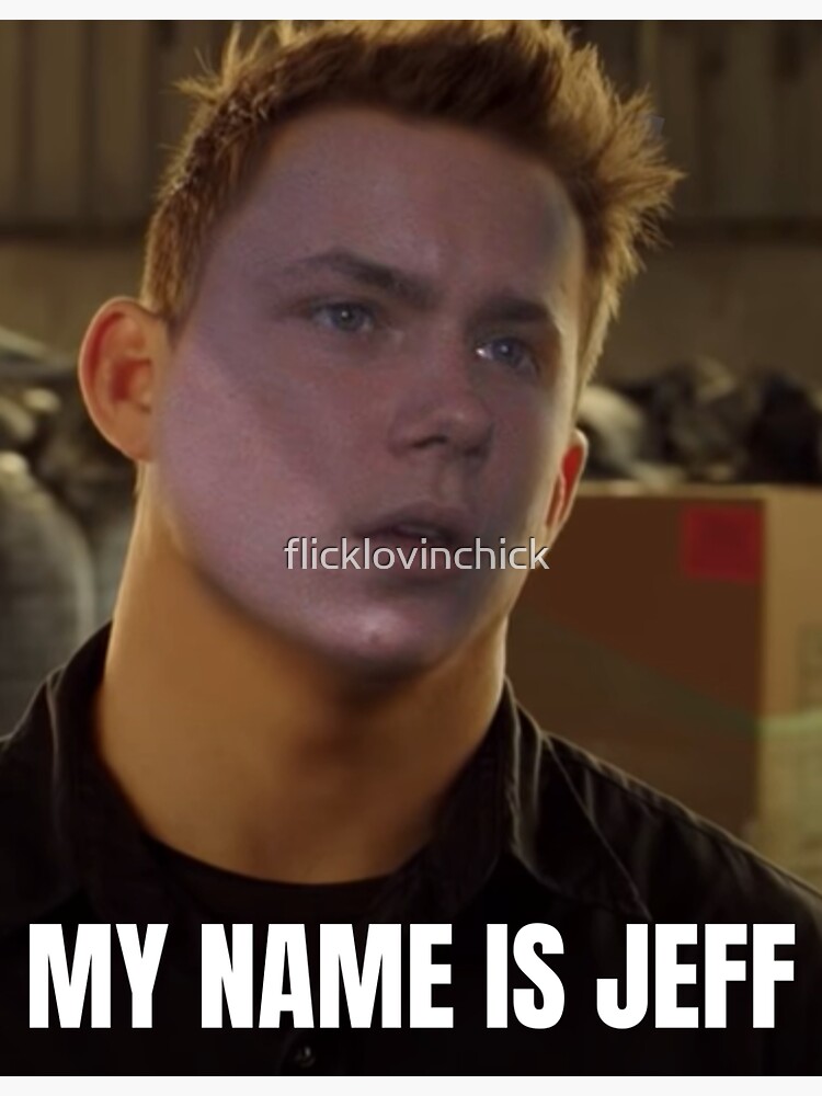 "My Name is Jeff Meme" Sticker for Sale by flicklovinchick | Redbubble