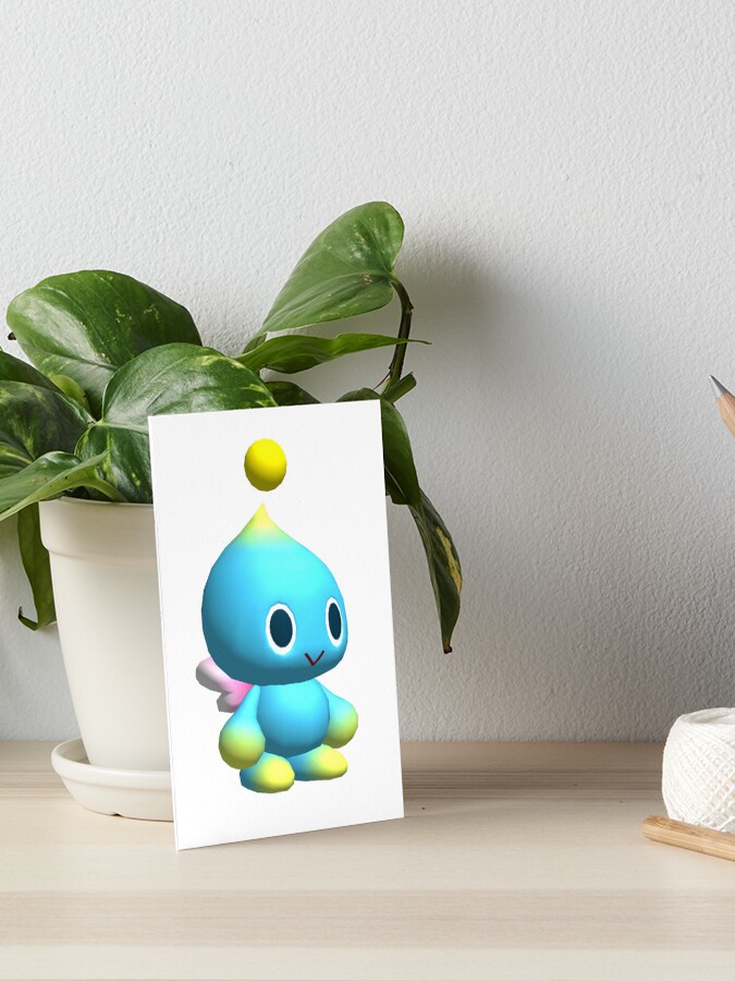"Cute Chao Sonic the Hedgehog Sticker Phone Case" Art Board Print for ...