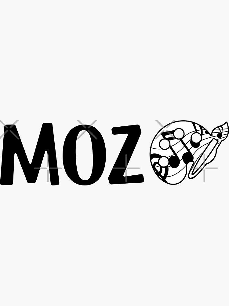 "Moz'art" Sticker for Sale by brasevko | Redbubble