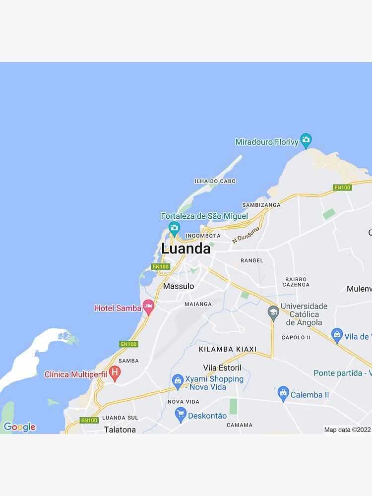 "Luanda, Angola, Map Carthography" Poster for Sale by mapsofthisworld ...