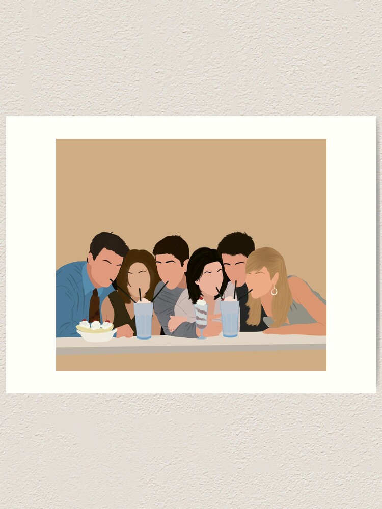 "friends with milkshakes ice cream fan art photo shoot wallpaper ...