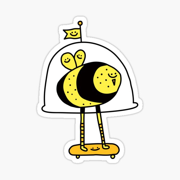 "Space Bee" Sticker for Sale by blitzcheese | Redbubble