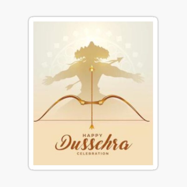 "Happy Dussehra" Sticker for Sale by Mohssineshr | Redbubble