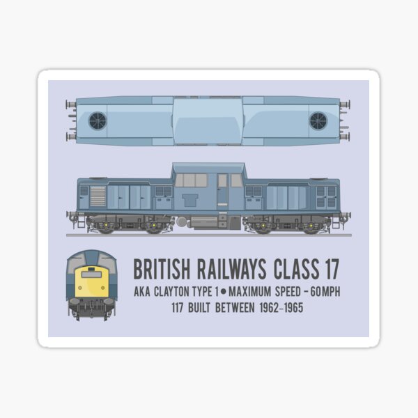 "British Railways Class 17 Clayton Type 1 Locomotive Diagram Gift ...