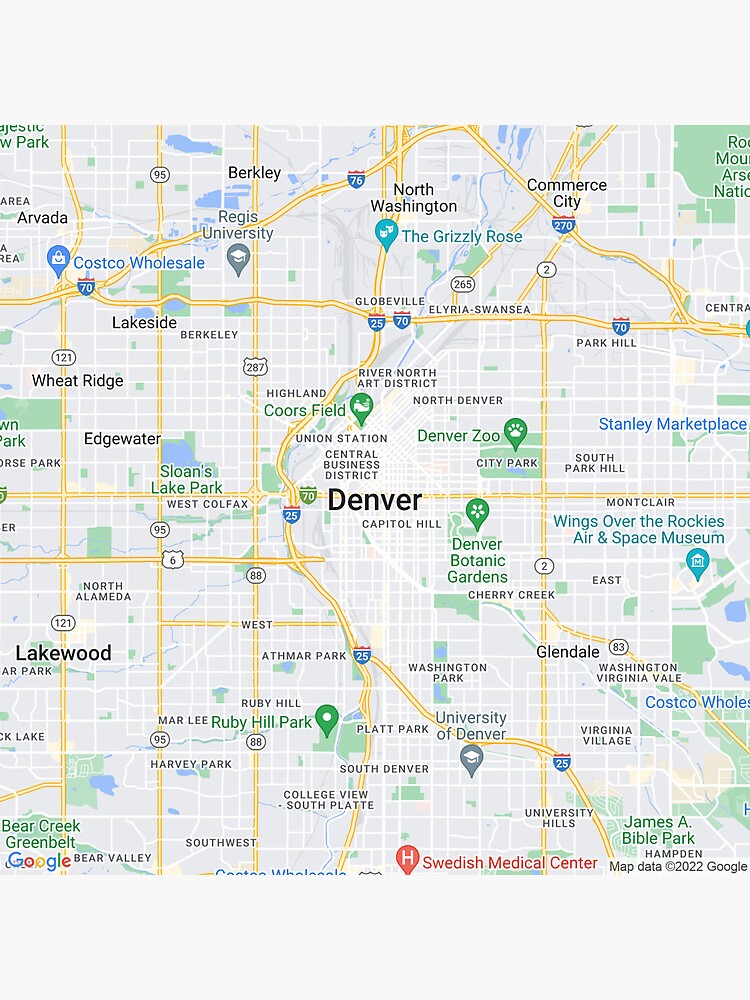 "Denver, United States, Map Carthography" Poster for Sale by ...