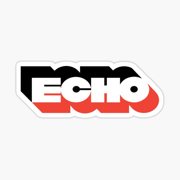 "ECHO BMX " Sticker for Sale by brocklarock | Redbubble