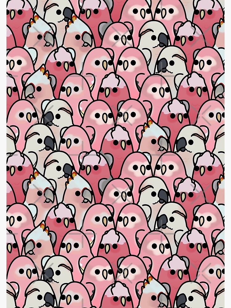 "Too Many Birds! - Pink Parrot Posse!" Spiral Notebook by MaddeMichael ...