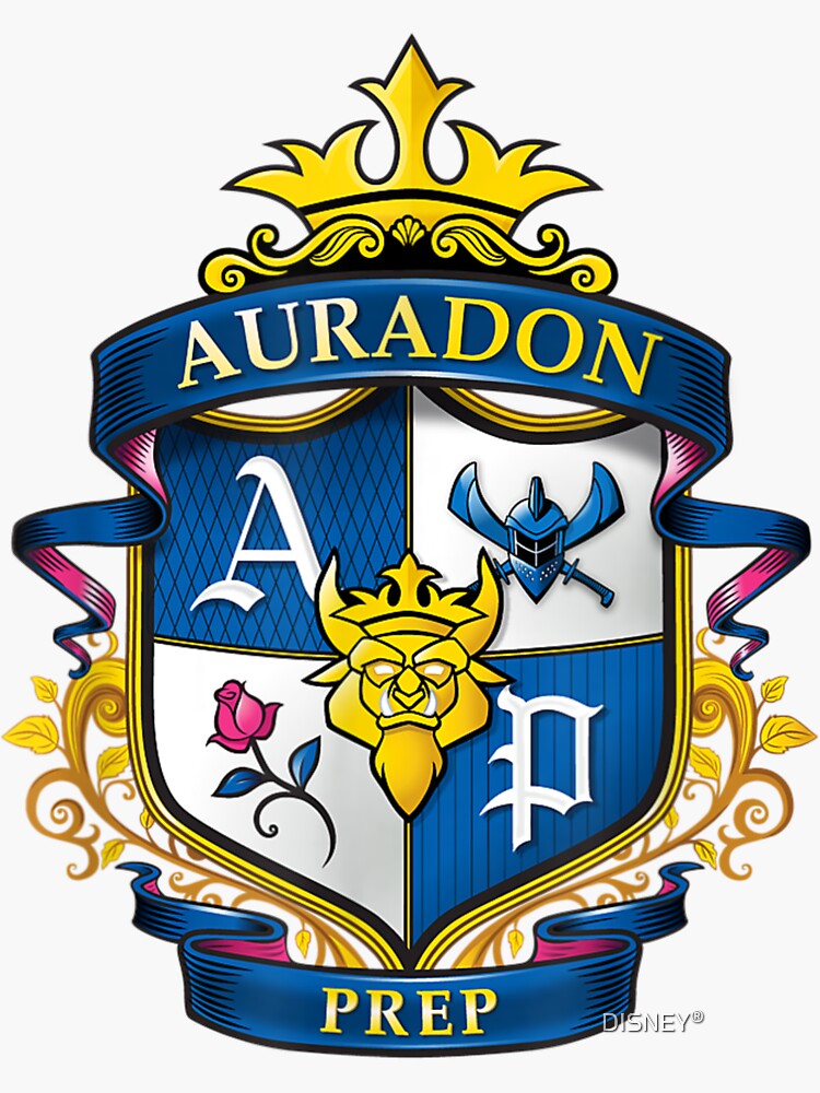 "Descendants Auradon Prep Crest" Sticker for Sale by Stamp23 | Redbubble