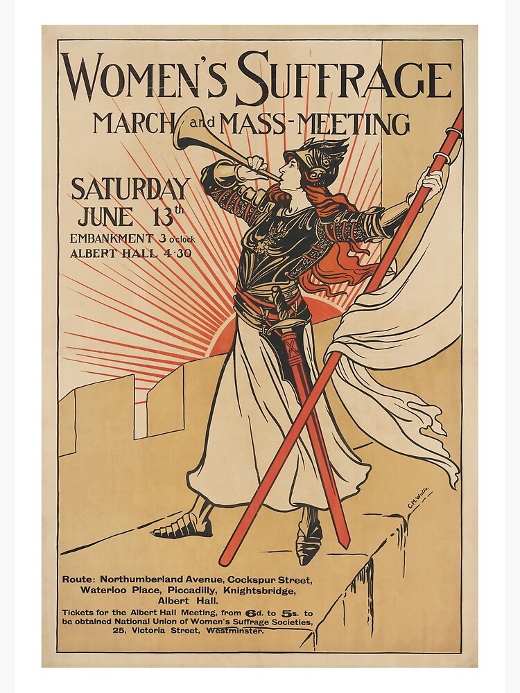 "Womens Suffrage" Poster for Sale by FeminismArt | Redbubble
