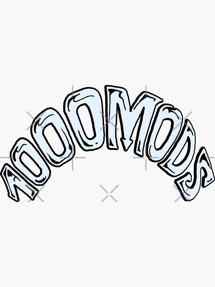 "1000mods, Logo." Sticker for Sale by feria-e | Redbubble