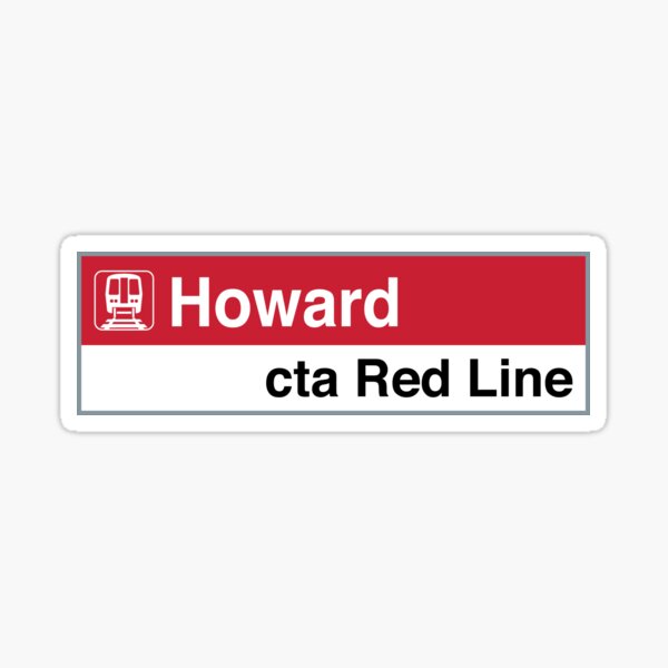 "CTA Red Line" Sticker for Sale by Loren-Fay13 | Redbubble