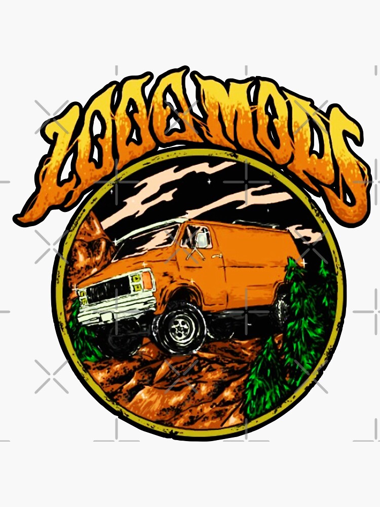 "1000mods, Caravan Rally." Sticker for Sale by feria-e | Redbubble