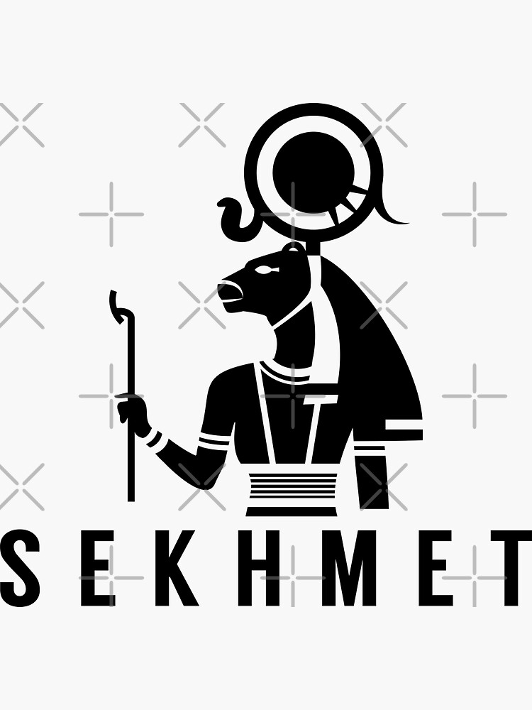 "Sekhmet Egyptian Goddess " Sticker for Sale by EgyptConnection | Redbubble