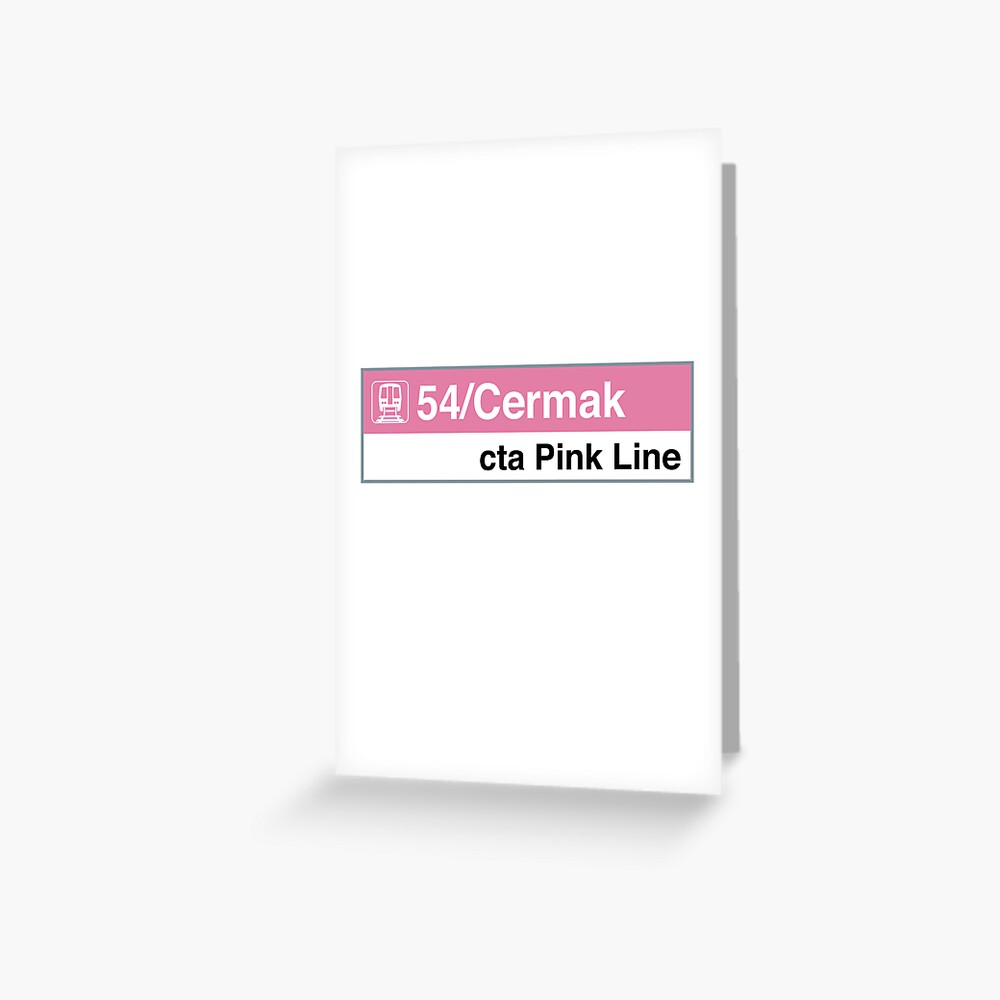 "CTA Pink Line" Sticker for Sale by Loren-Fay13 | Redbubble