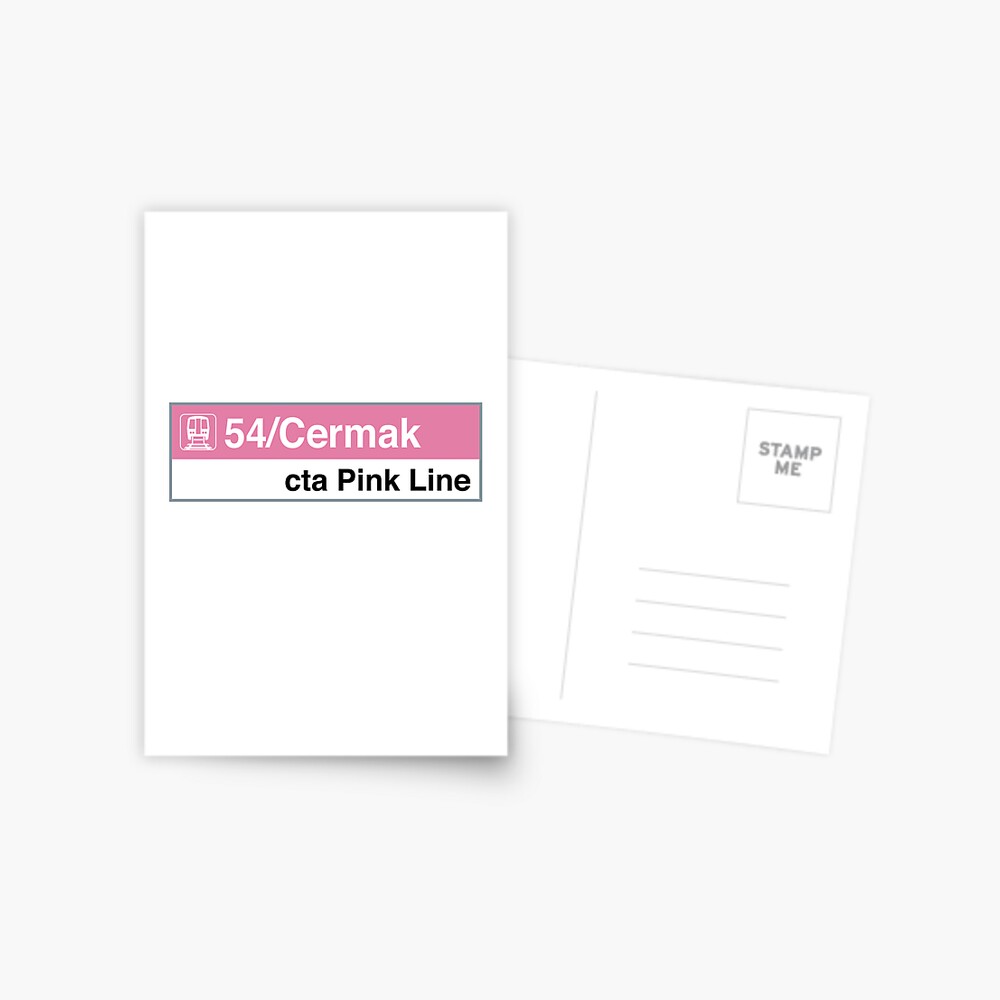 "CTA Pink Line" Sticker for Sale by Loren-Fay13 | Redbubble