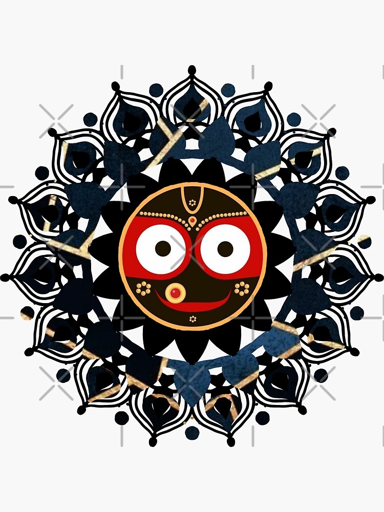 "Jagannath jai Jagannath lord Jagannath " Sticker for Sale by Krishnavi ...