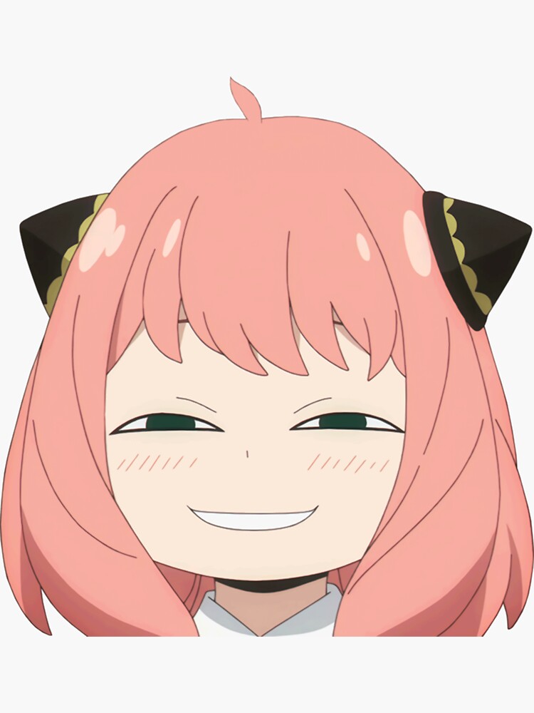 "Anya Smug Face Heh" Sticker for Sale by abdort | Redbubble