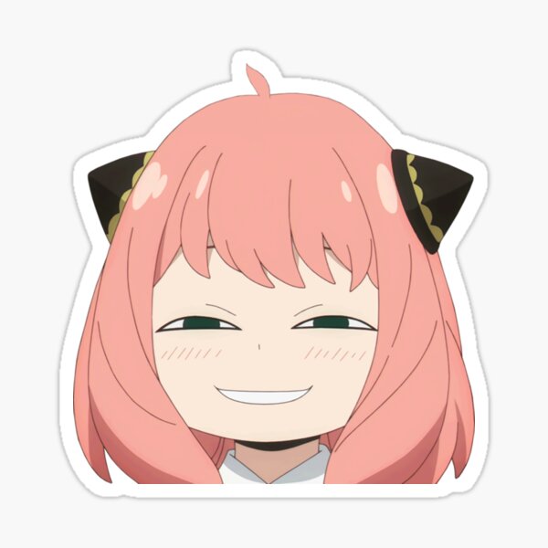 "Anya Smug Face Heh" Sticker for Sale by abdort | Redbubble