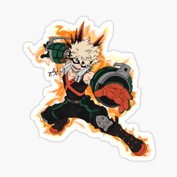 "Bakugou Katsuki" Sticker for Sale by ShaneStarkExe | Redbubble