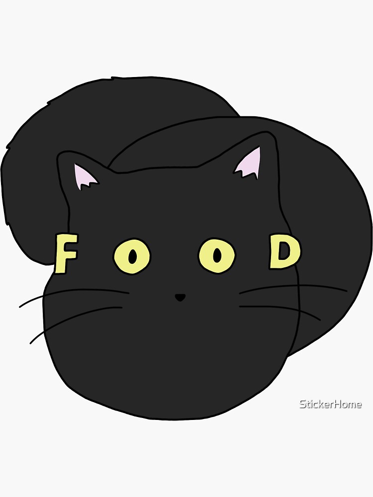 "Cat Food" Sticker for Sale by StickerHome | Redbubble