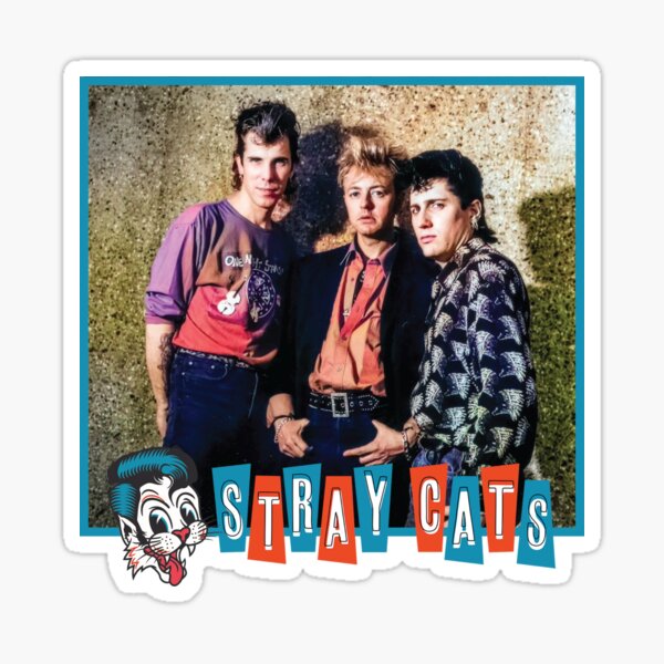 "Stray Cats" Sticker for Sale by Jools-57 | Redbubble