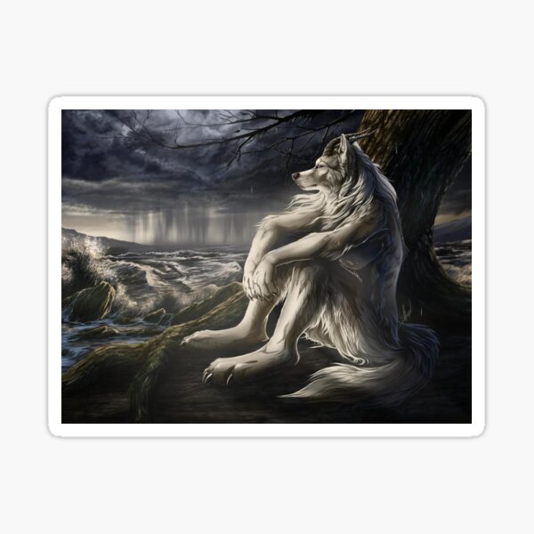 "Werewolf Meme" Sticker for Sale by tttatia | Redbubble