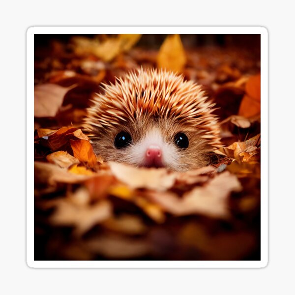 "Curious hedgehog" Sticker for Sale by MAV-Arts | Redbubble