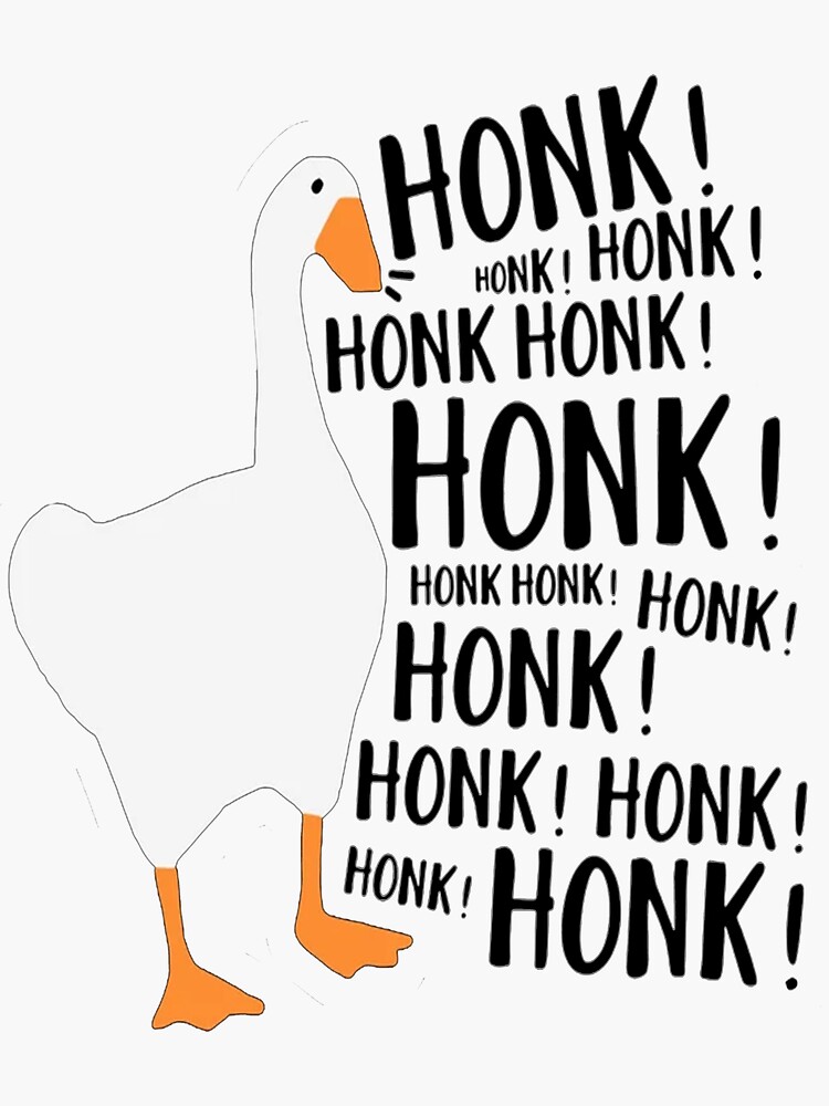 "Honk Goose Duck Animal Funny Meme Gift Tee Gamer Cult Movie Music ...