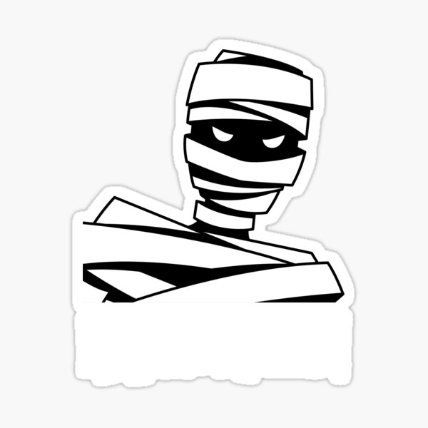 "Spooky Halloween Mummy" Sticker for Sale by choschap | Redbubble
