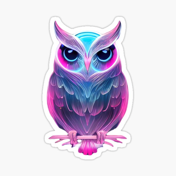 "Astral Owl" Sticker for Sale by MAV-Arts | Redbubble