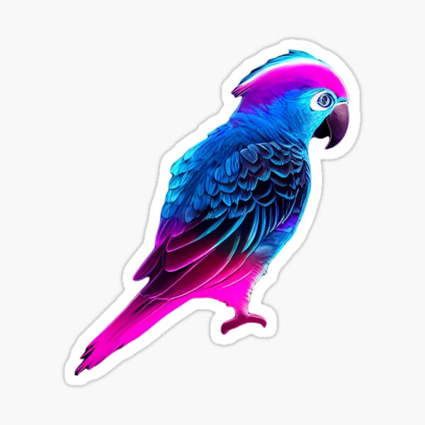 "Astral parrot" Sticker for Sale by MAV-Arts | Redbubble