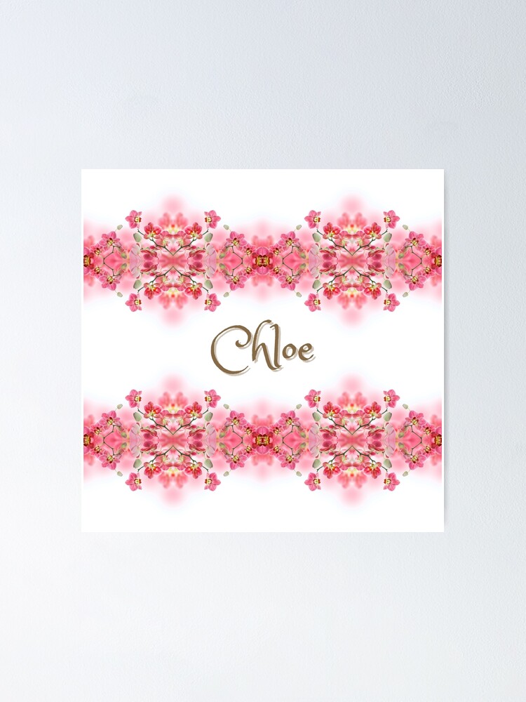 "Floral "Chloe"" Poster for Sale by Juliet519 | Redbubble