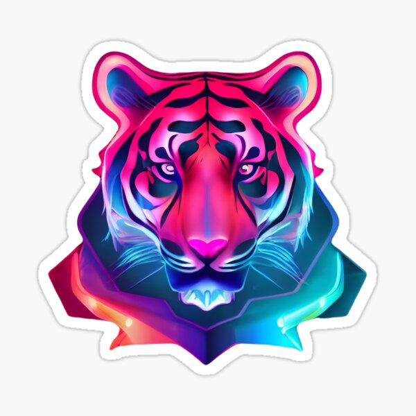 "Astral Tigers" Sticker for Sale by MAV-Arts | Redbubble