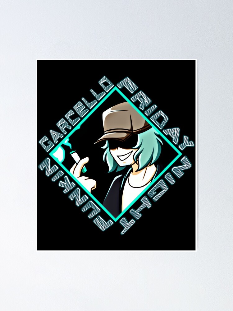"garcello Fnf friday night funkin " Poster for Sale by pryketzoub ...