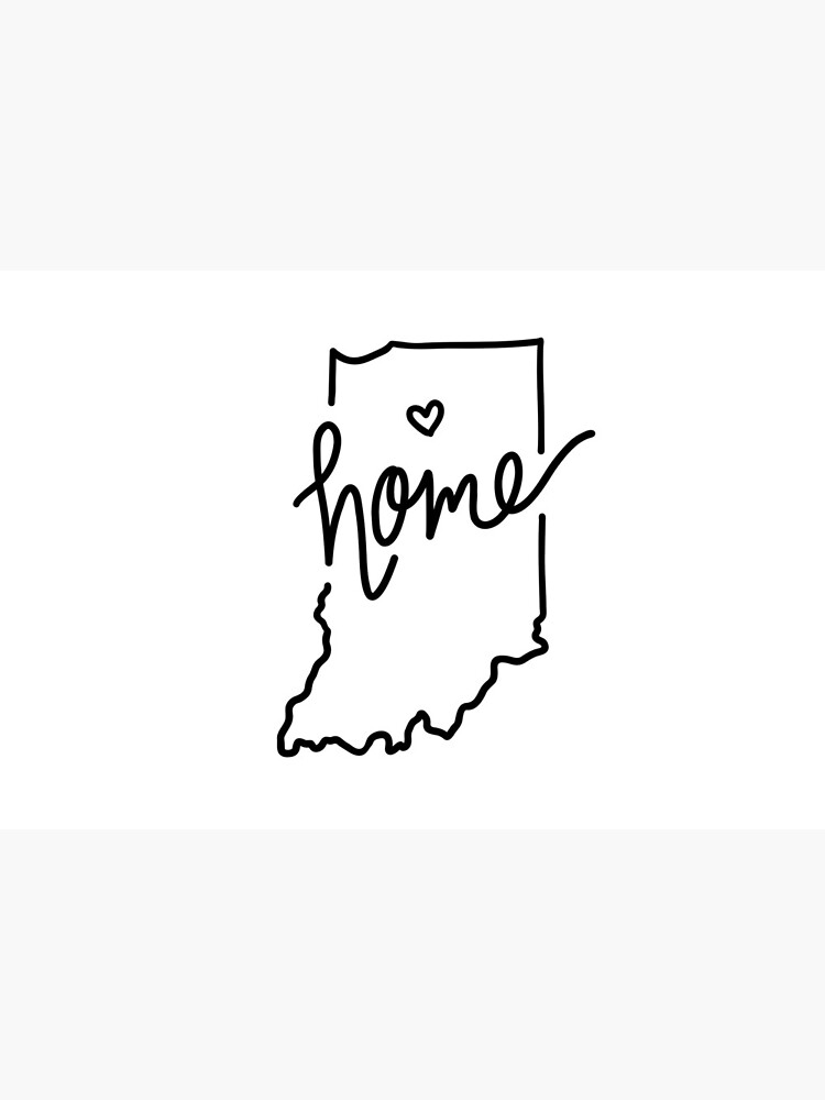 Indiana Home Outline Inktastic It's Home State Of Indiana Outline