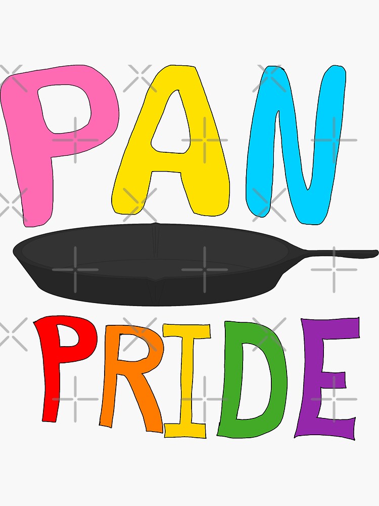 "Pan Pride" Sticker for Sale by CreepyCoyote | Redbubble