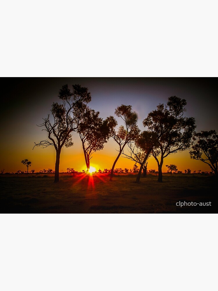 "Australian Outback Sunset" Poster by clphoto-aust | Redbubble