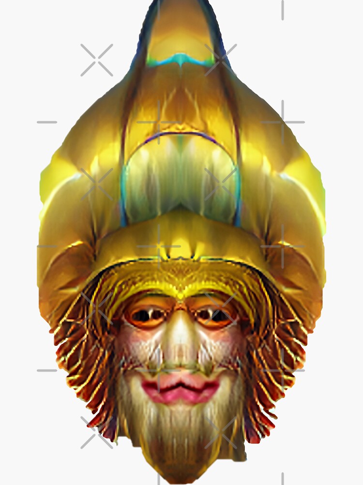 "Golden Genie Mask" Sticker for Sale by Byterra-Artech | Redbubble