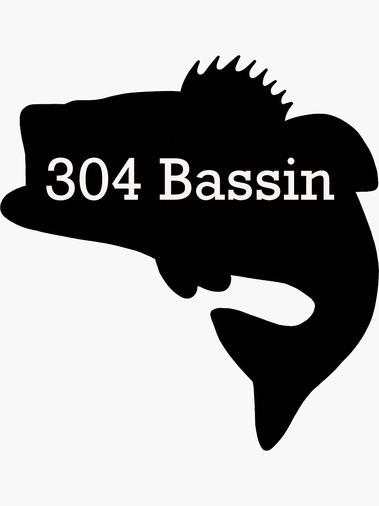"304 bassin fish logo" Sticker for Sale by Cyberghoulshop | Redbubble