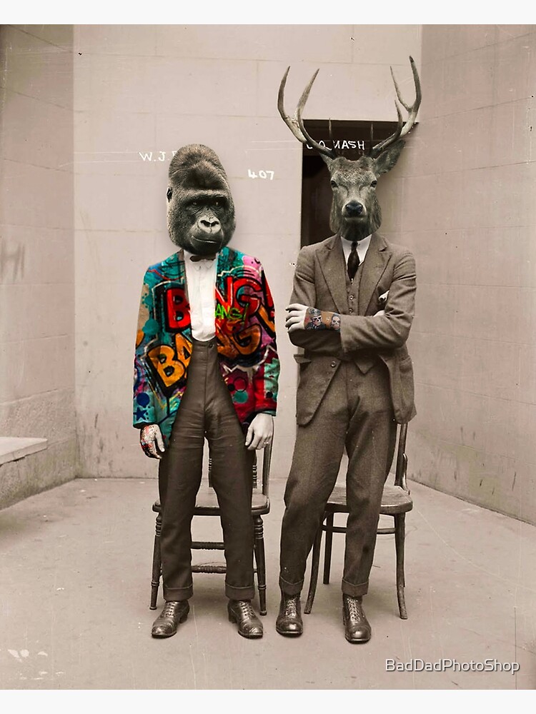 "Dapper Animals" Poster for Sale by BadDadPhotoShop | Redbubble