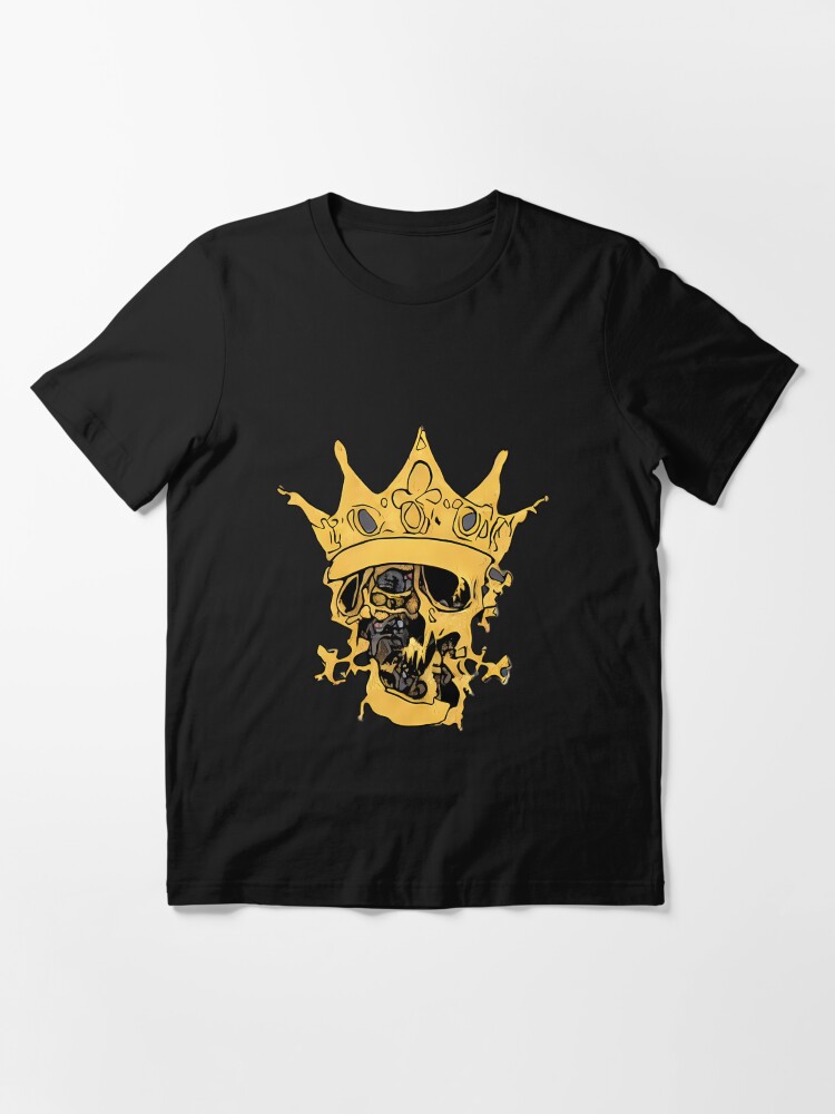 " Distorted Skull Head Wearing Gold Crown" T-shirt for Sale by Digital ...
