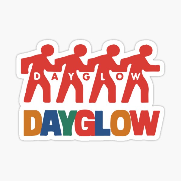 "Dayglow Band Text Style" Sticker for Sale by MasterCoShop | Redbubble