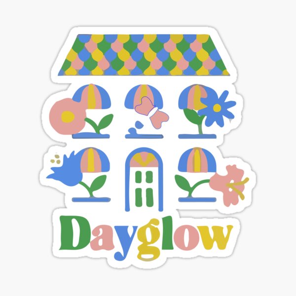 "Dayglow Band Text Style" Sticker for Sale by MasterCoShop | Redbubble