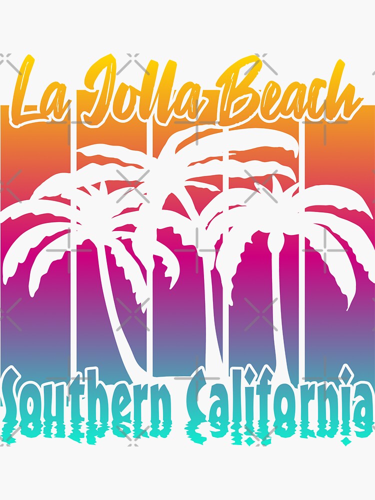 "La Jolla Beach Southern California" Sticker for Sale by phys | Redbubble