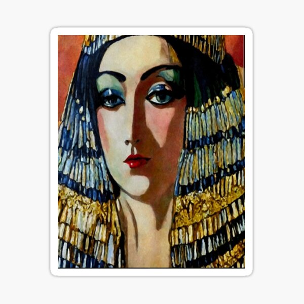 "Digital print Cleopatra Qween of Egipt" Sticker for Sale by Gala-life1 ...