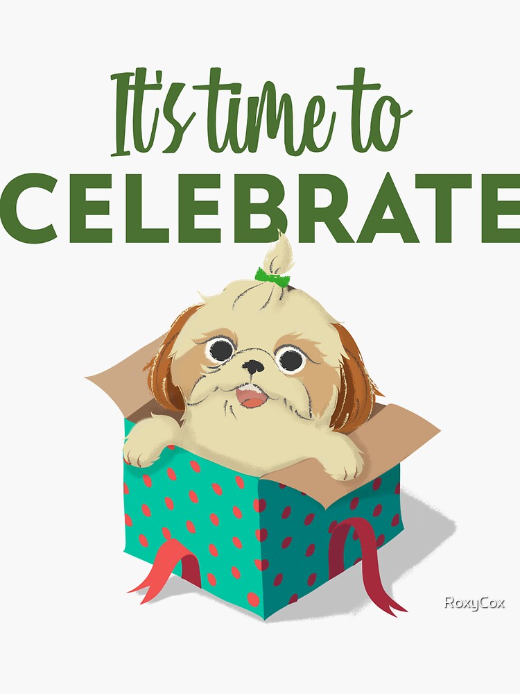 "Happy Merry Christmas! X-Mas design for the whole family" Sticker for ...