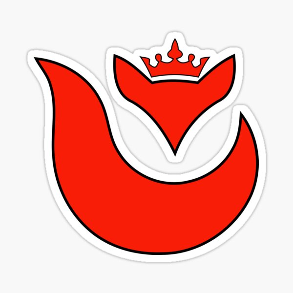 "Fox Crown" Sticker for Sale by lordsmen786 | Redbubble